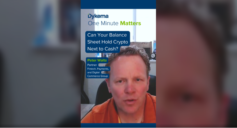 One Minute Matters: Can Your Balance Sheet Hold Crypto Next to Cash ...