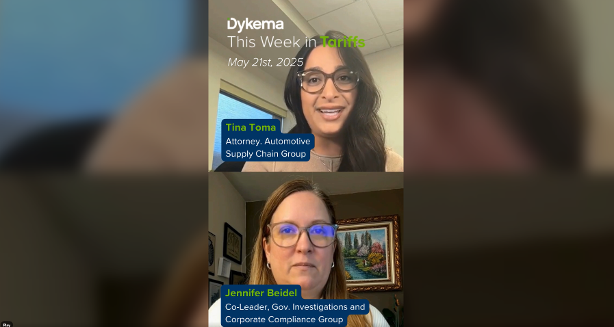 This Week in Tariffs [Video]: May 21st (with Tina Toma and Jen Beidel ...