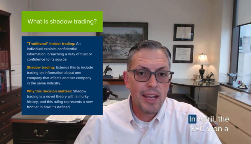 One Minute Matters [Video]: Could You Be Breaking the SEC's New Insider ...