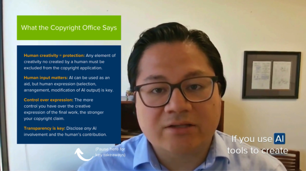 One Minute Matters [Video]: Who Owns the Rights to AI-Generated Art and Inventions? (with Diego ...