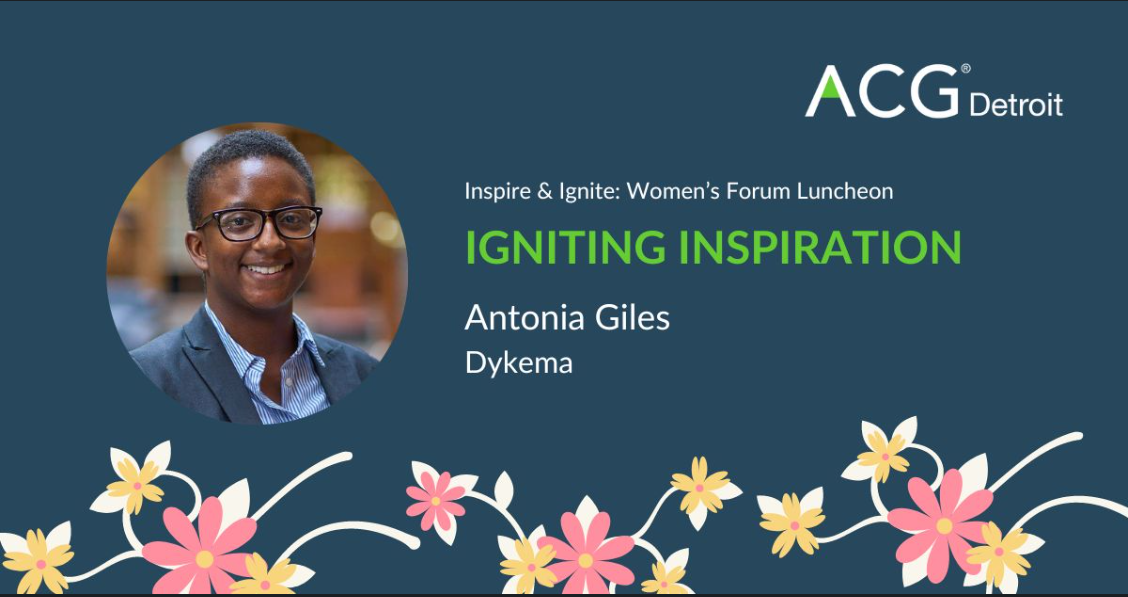 ACG Detroit Selects Antonia Giles for Its Igniting Inspiration Award | Dykema